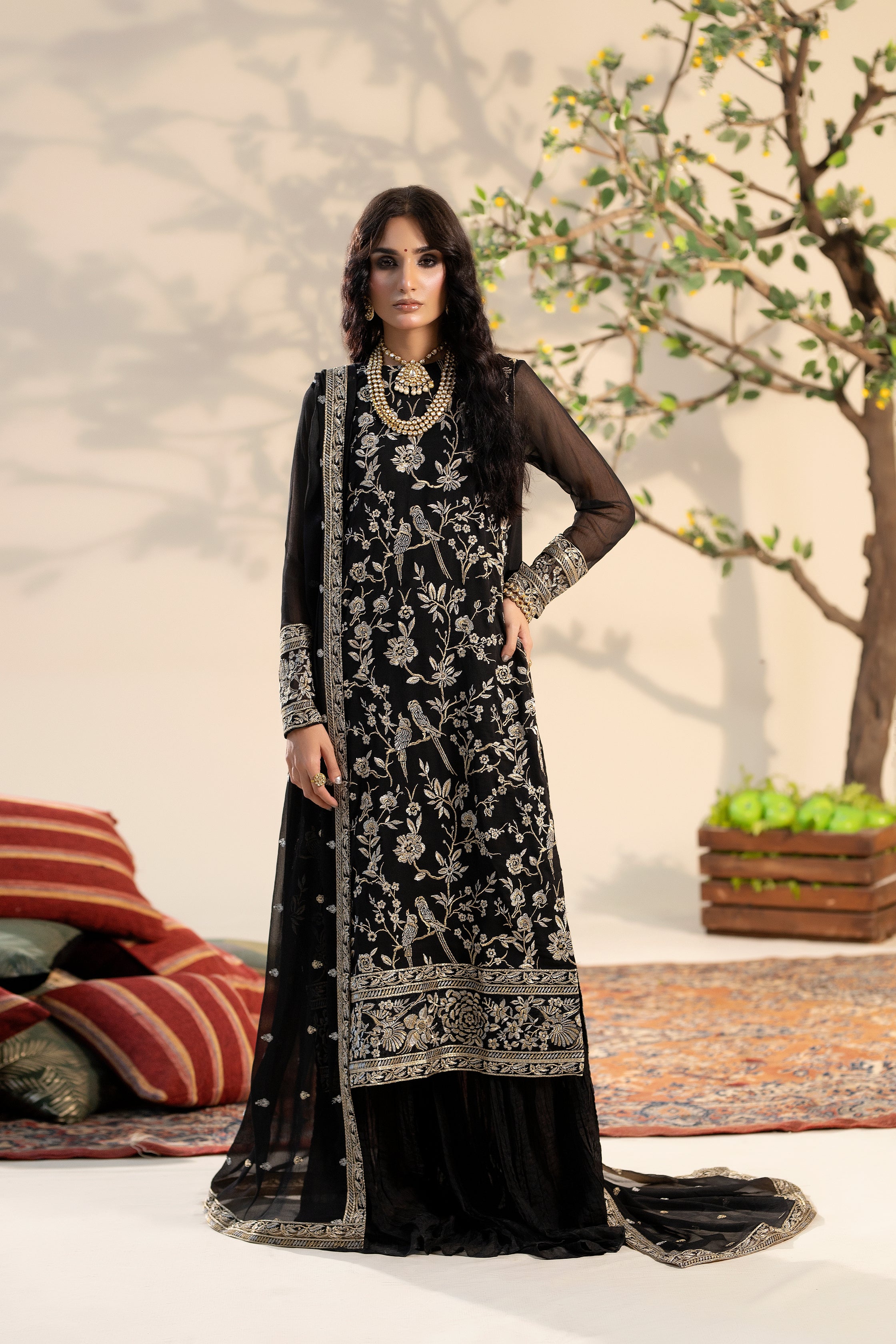 RG-01 EMBROIDERED CHIFFON 3 PCS – رضیہ گل